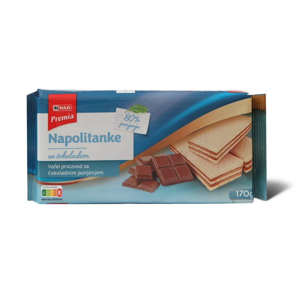 Maxi | Napolitanke sa cokoladom Maxi 170g | Maxi