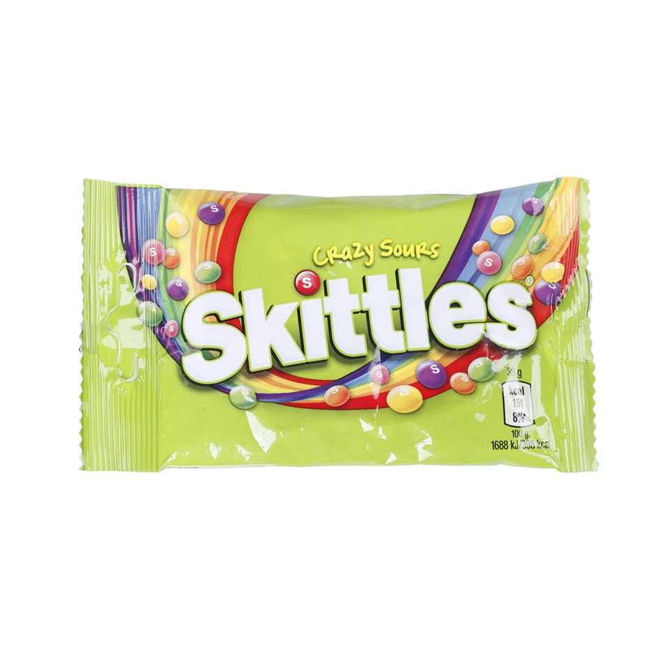 Skittles | Bombone Crazy Sours Skittles 38g | Maxi