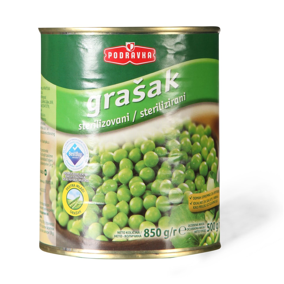 Podravka | Grasak Podravka 850g | Maxi