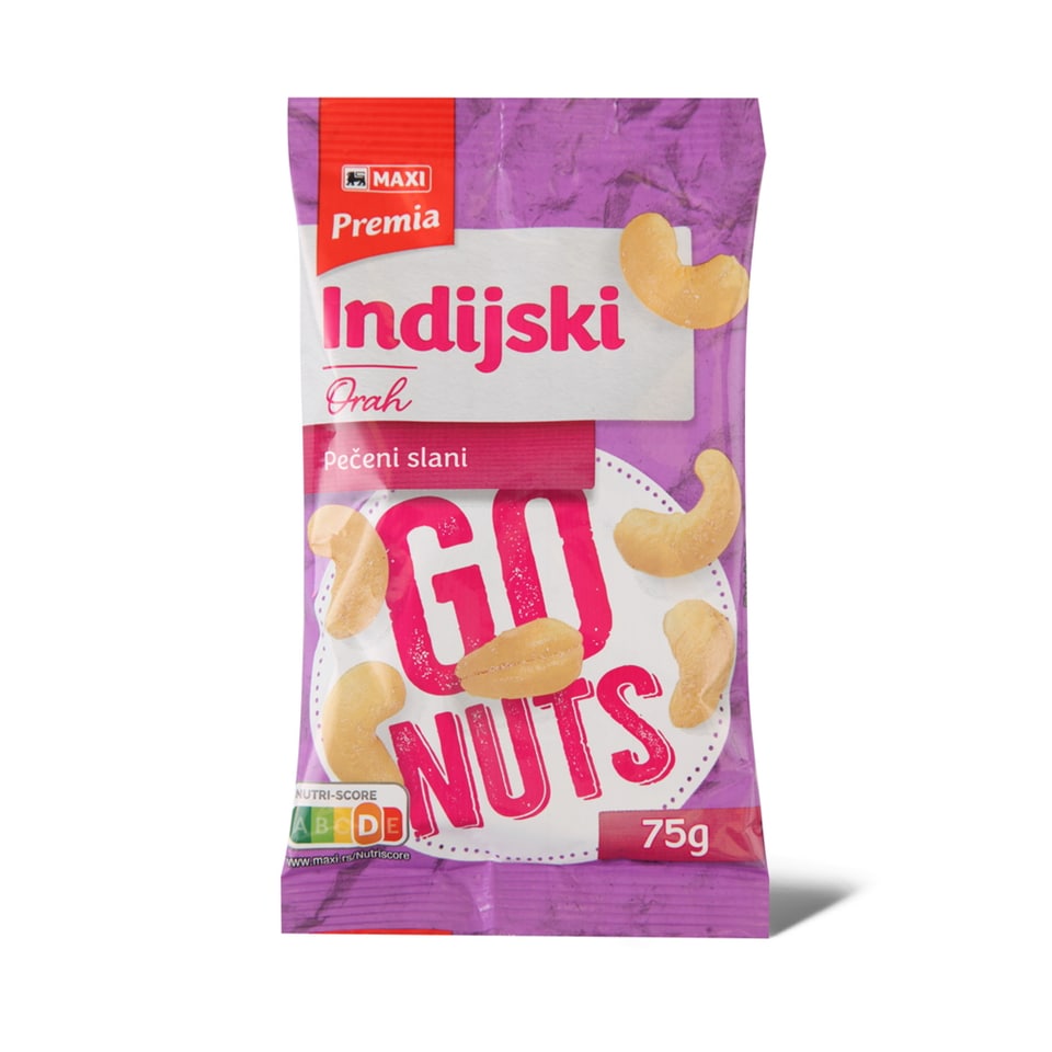 Maxi | Indijski orah suvop.slani Maxi 75g | Maxi