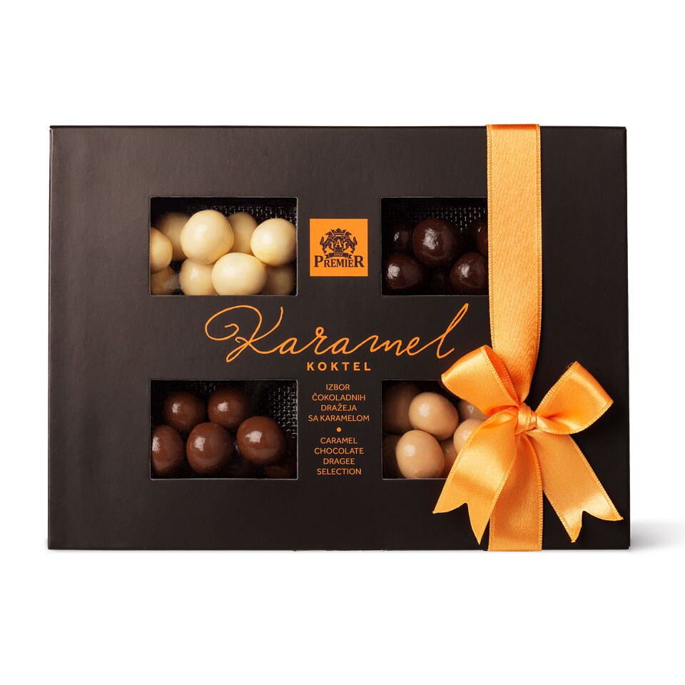 Premier | Drazeje Karamel koktel 180g | Maxi