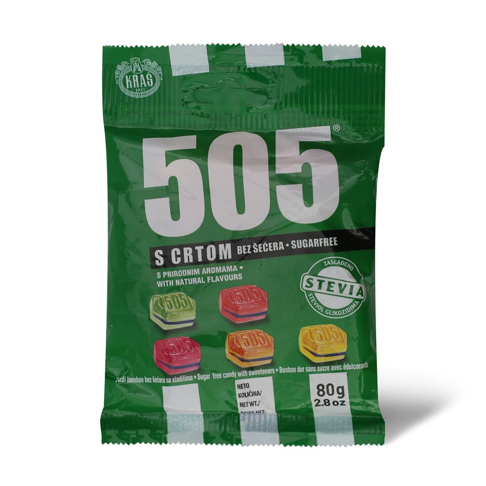 505 | Bombone 505 Sa Crtom bez secera 80g red | Maxi