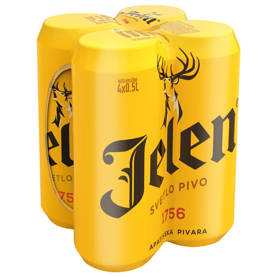 Jelen | Pivo Jelen can 4x0.5l pack | Maxi