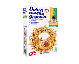 Dobra ovsena kasa | Dobra ovsena granola med i lesnik 350g | Maxi