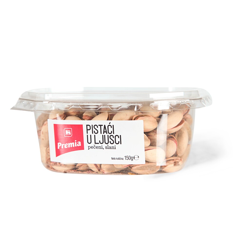 Premia | Pistaci ljus,pec,slani Premia 150g,amp | Maxi