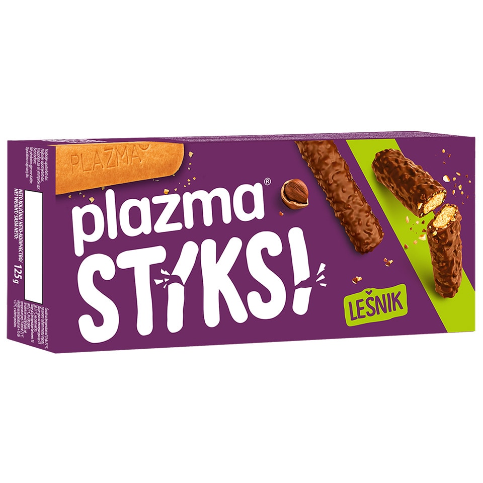 Plazma | Keks Plazma Stiksi sa lesnikom 125g | Maxi