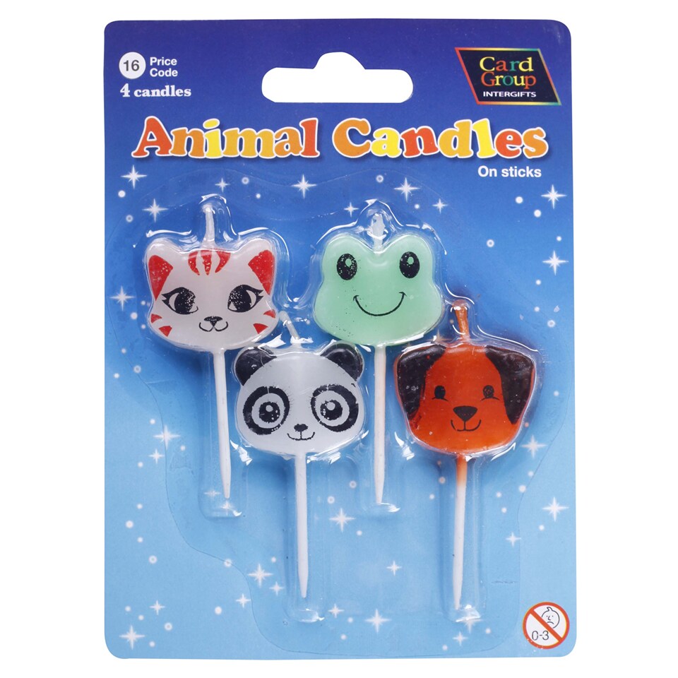 Card Group | Svecice rodjendanske Smesko i zivotinje | Maxi