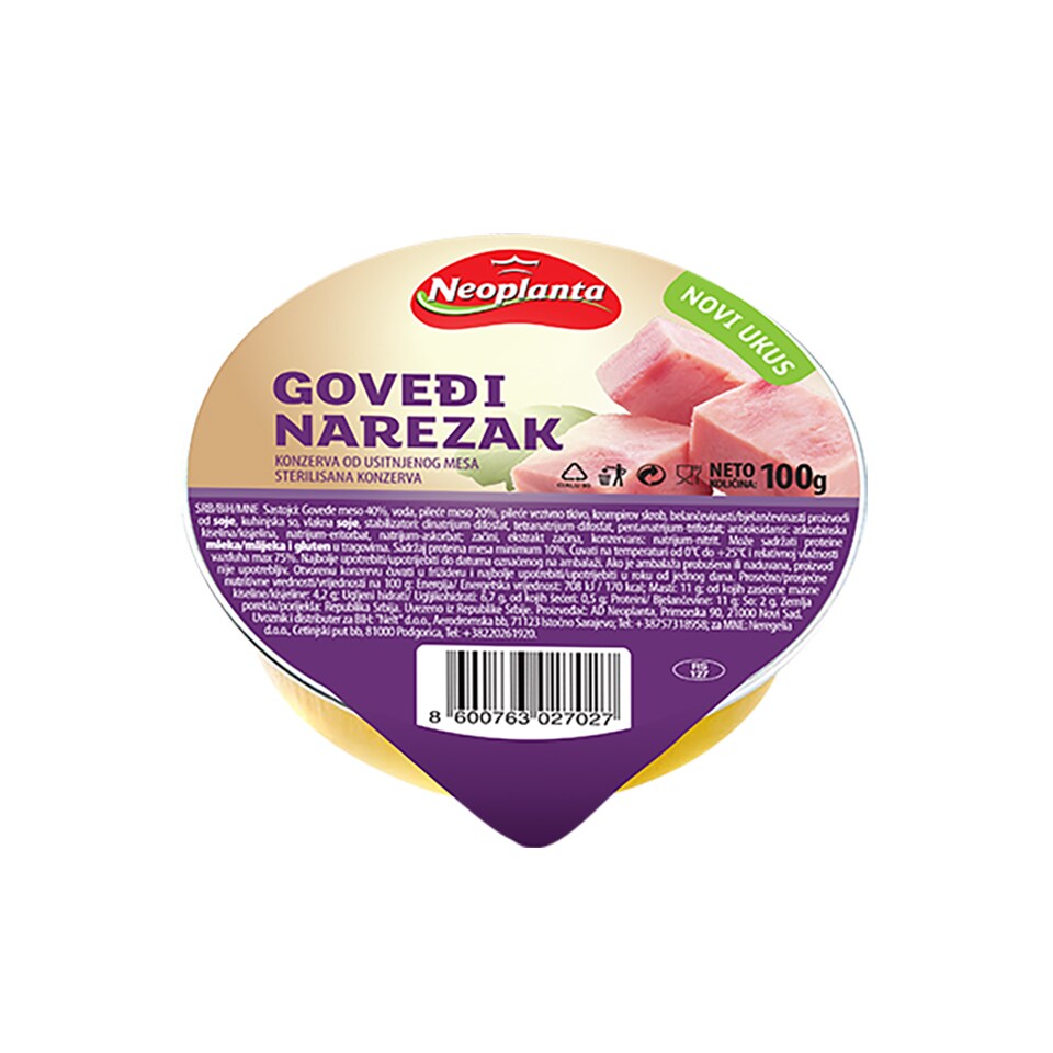 Neoplanta | Govedji narezak Neoplanta 100g | Maxi