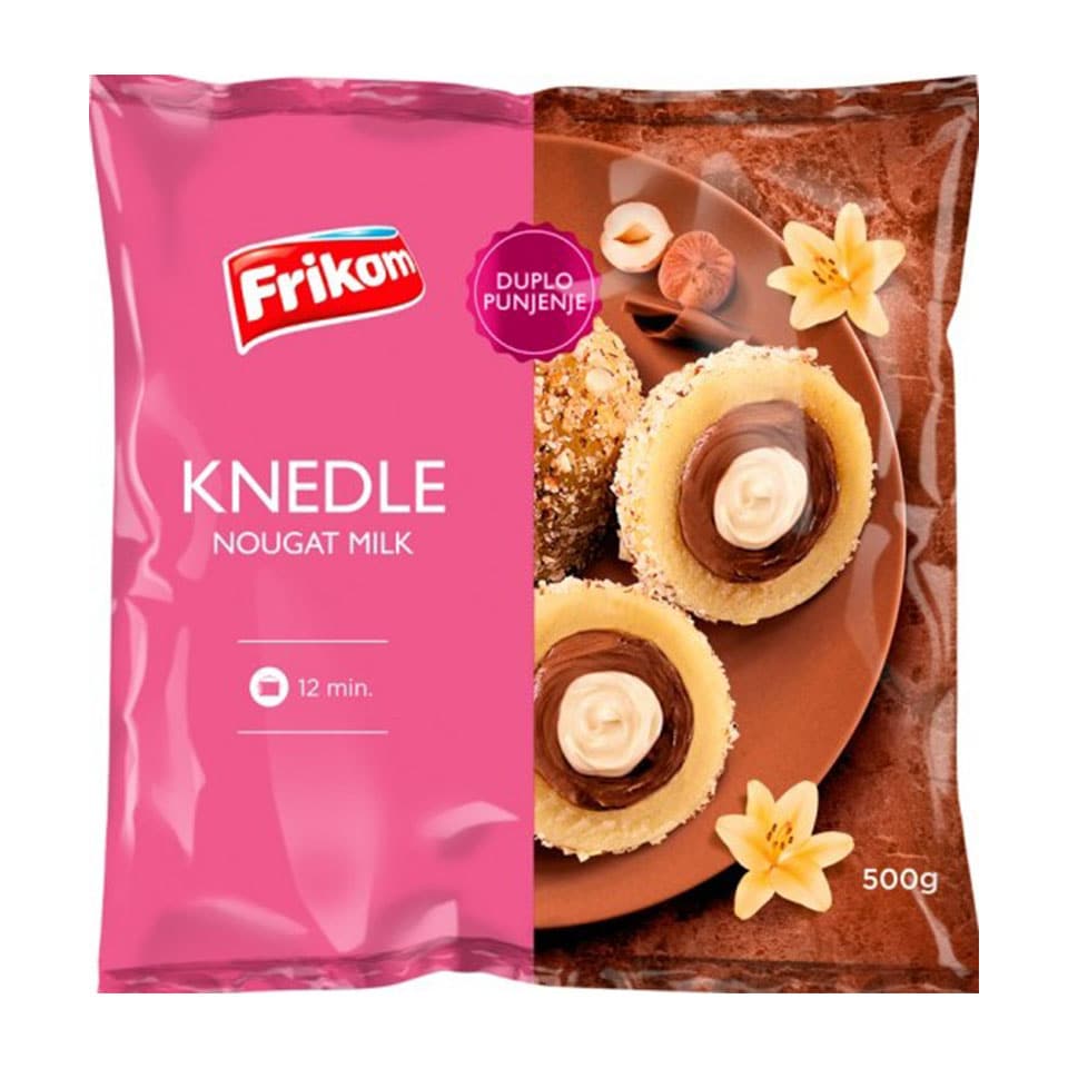 Frikom | Smrznute knedle nougat-milk 500g | Maxi