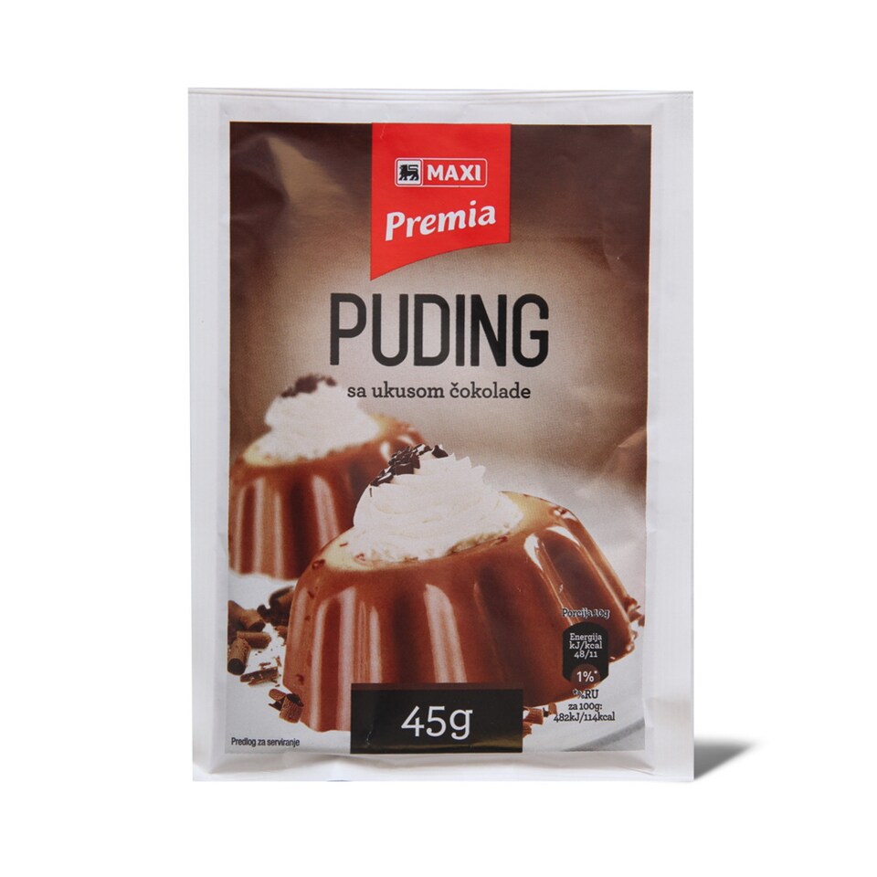 Maxi | Puding cokolada Premia 45g | Maxi