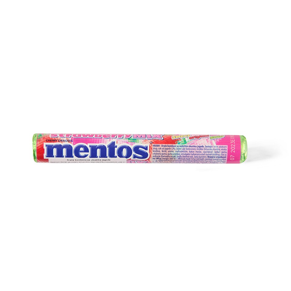 Mentos | Bombone Mentos Jagoda mix 37.5g | Maxi