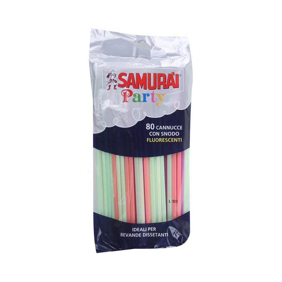 Samurai | Slamcice Samurai fleksibilne 80kom.,Sterling | Maxi