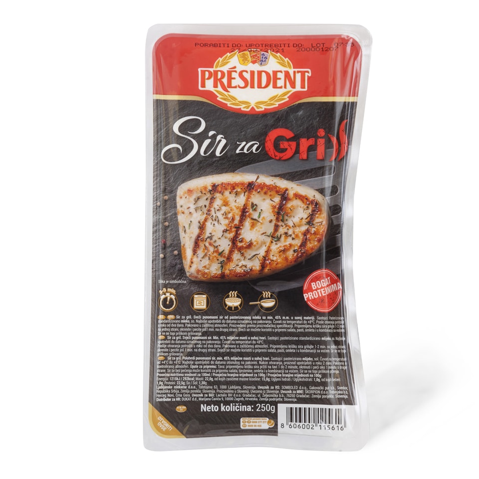 President | Sir za Gril President 250g | Maxi