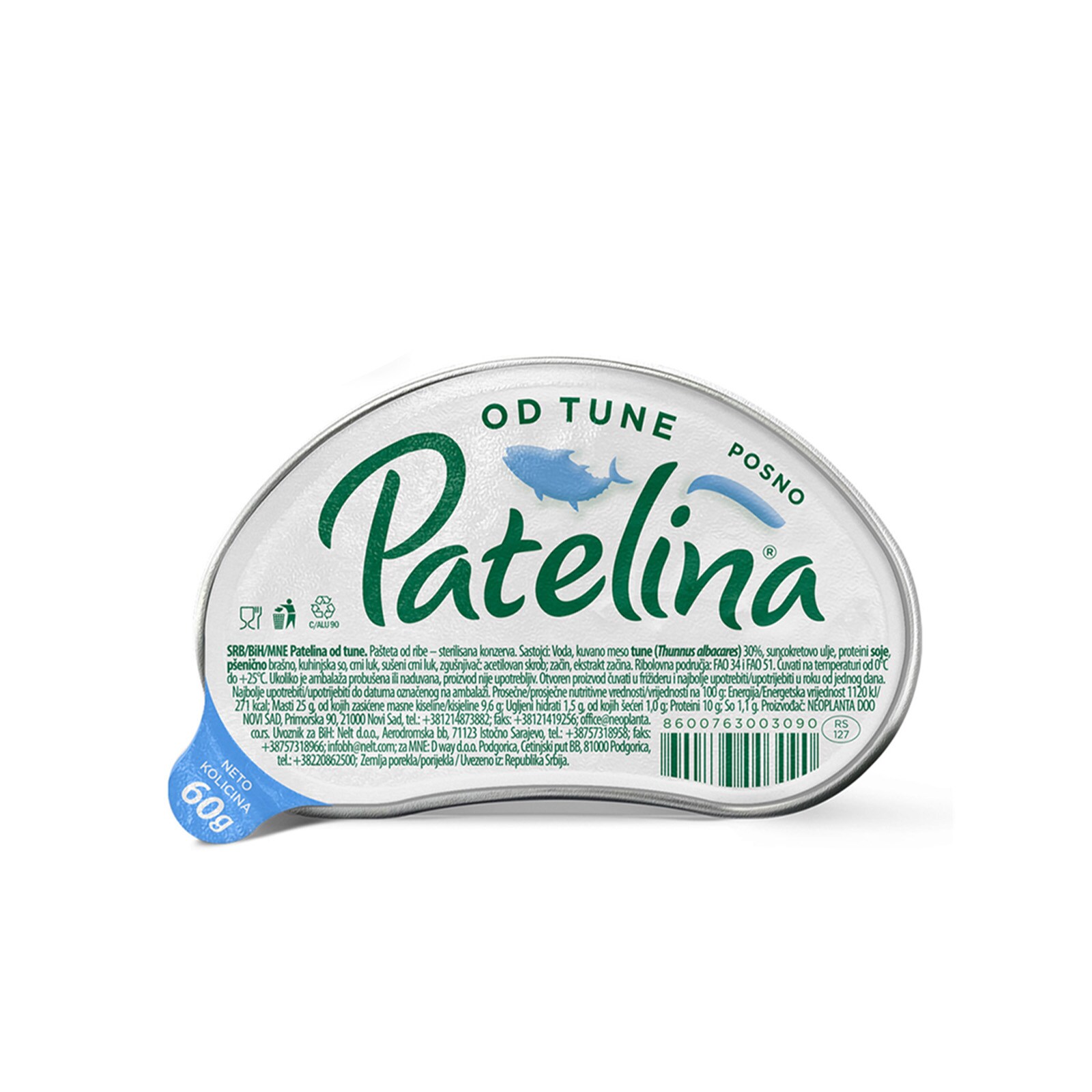 Patelina | Pasteta od tune Patelina 60g | Maxi