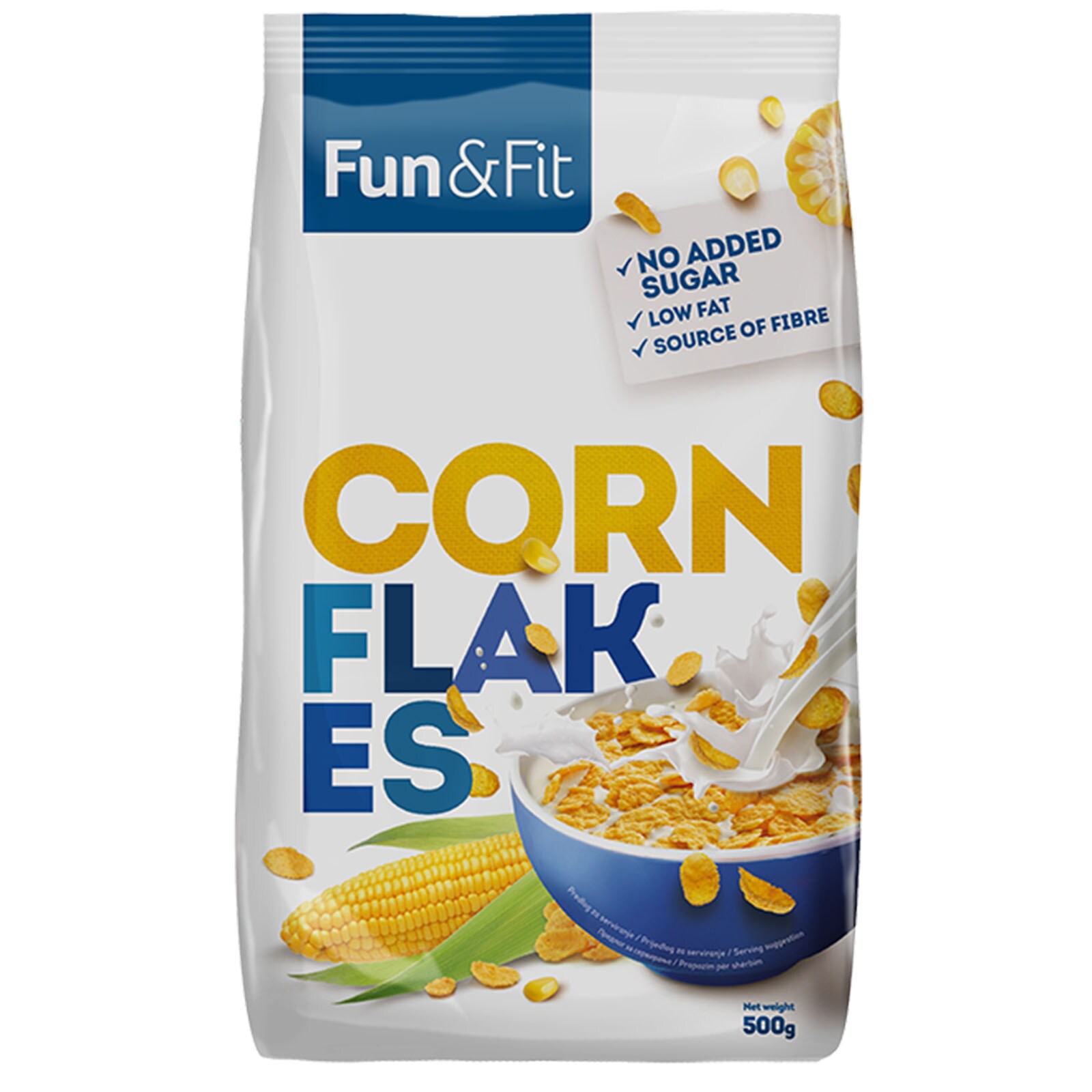 Fun&Fit | Corn flakes Fun&Fit 500g | Maxi