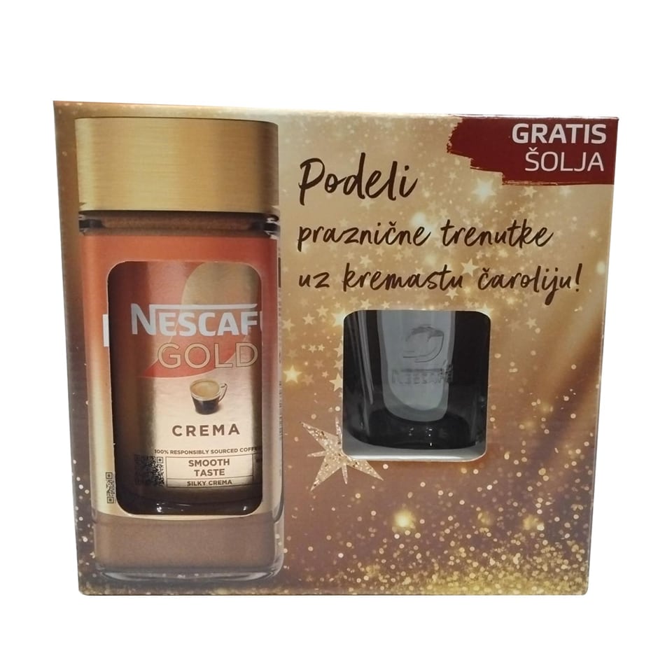 Nescafe | Kafa Nescafe gold crema190g+solja gratis | Maxi