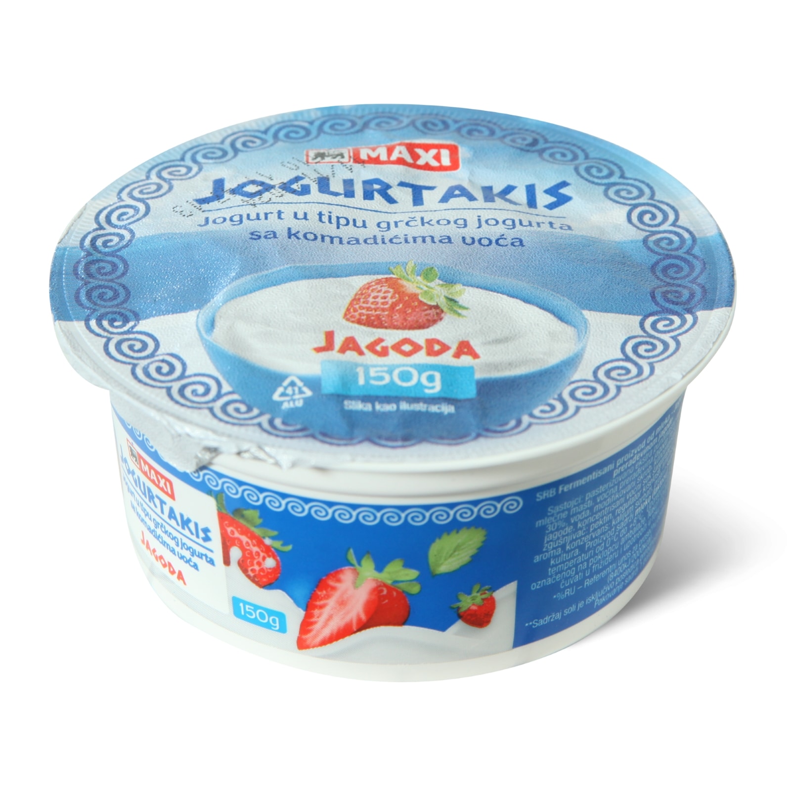 Maxi | Grcki jogurt jagoda Maxi 150g | Maxi