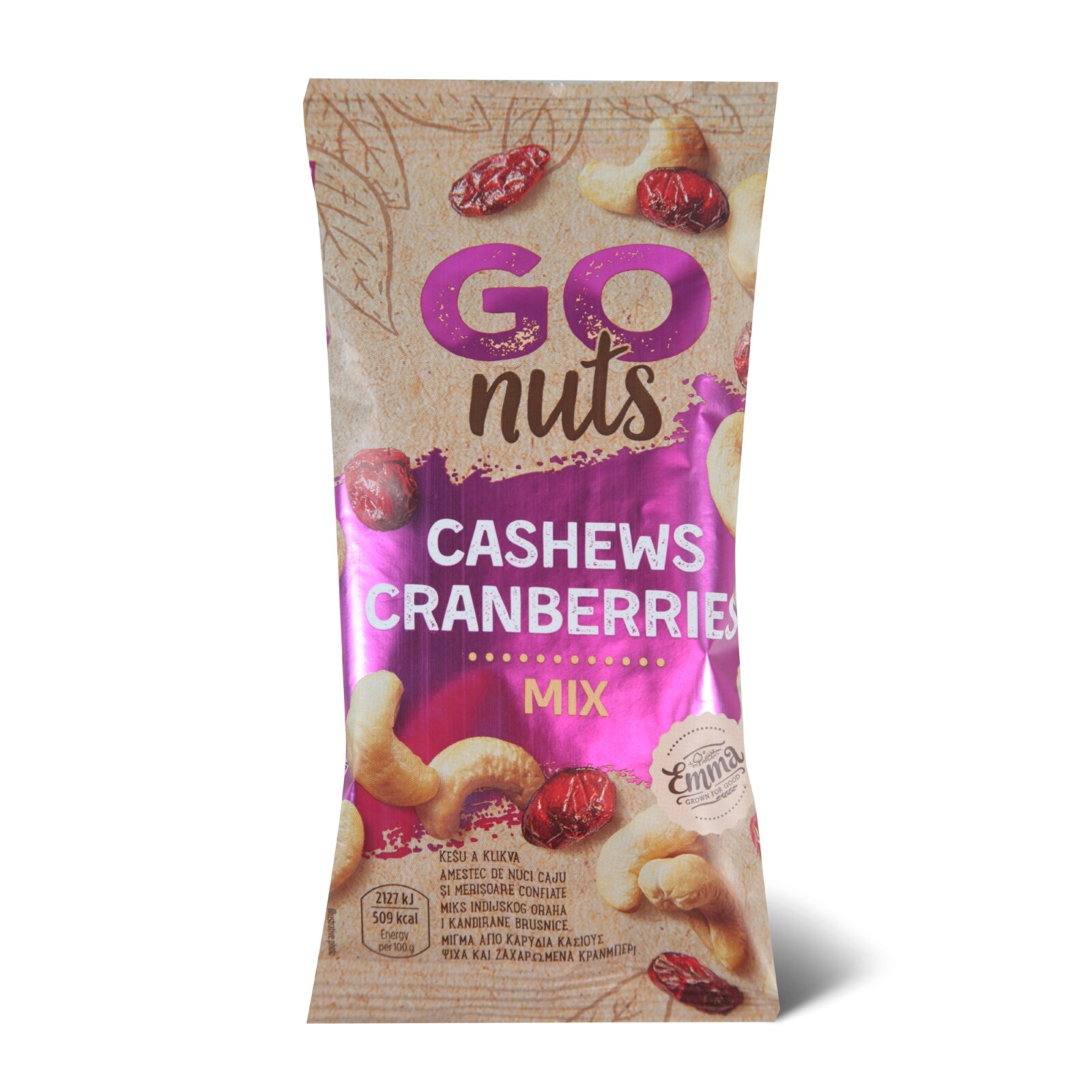 Emma | Mix indijski orah&brusnica Emma 70g | Maxi