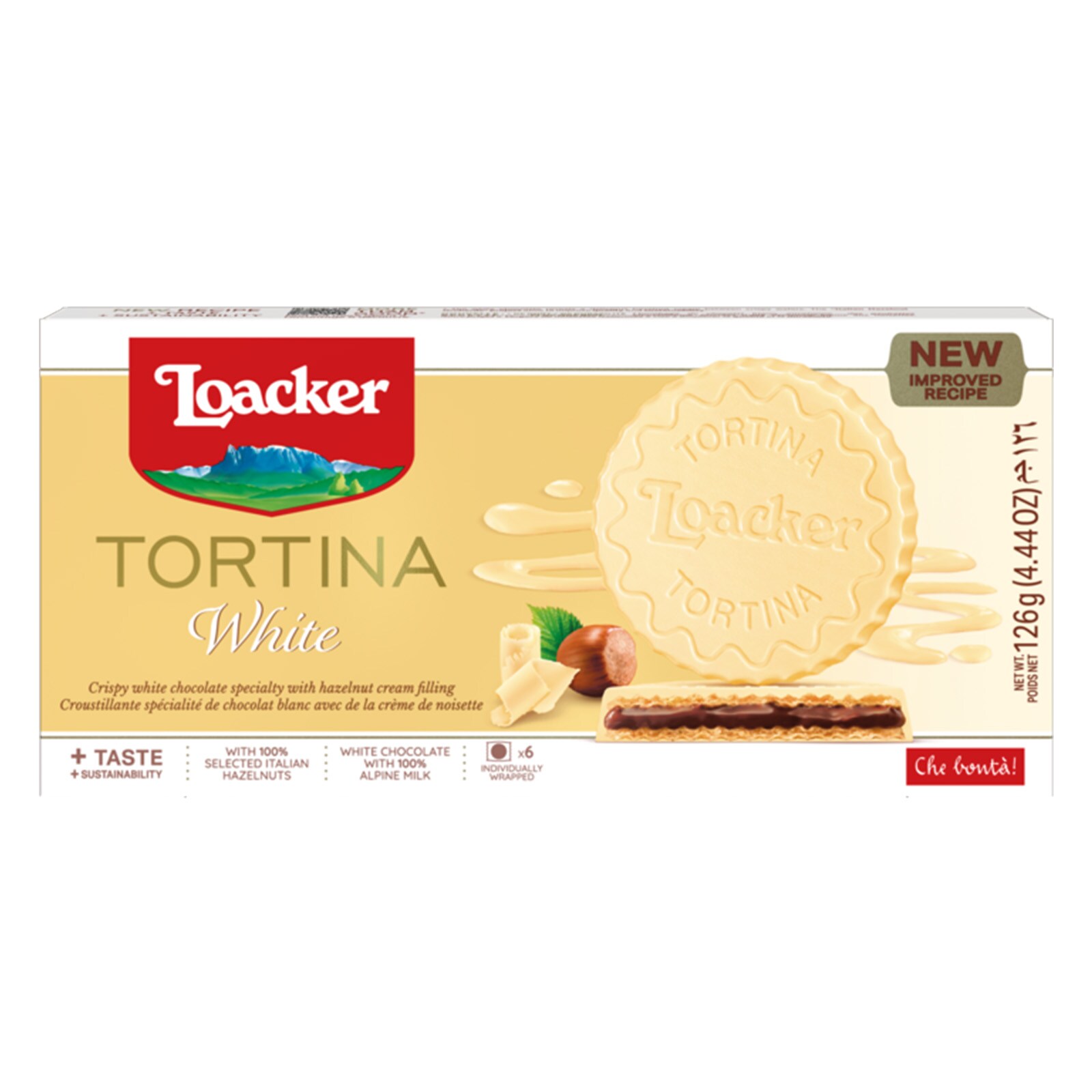 Loacker | Vafl Tortina bela Loacker 126g | Maxi