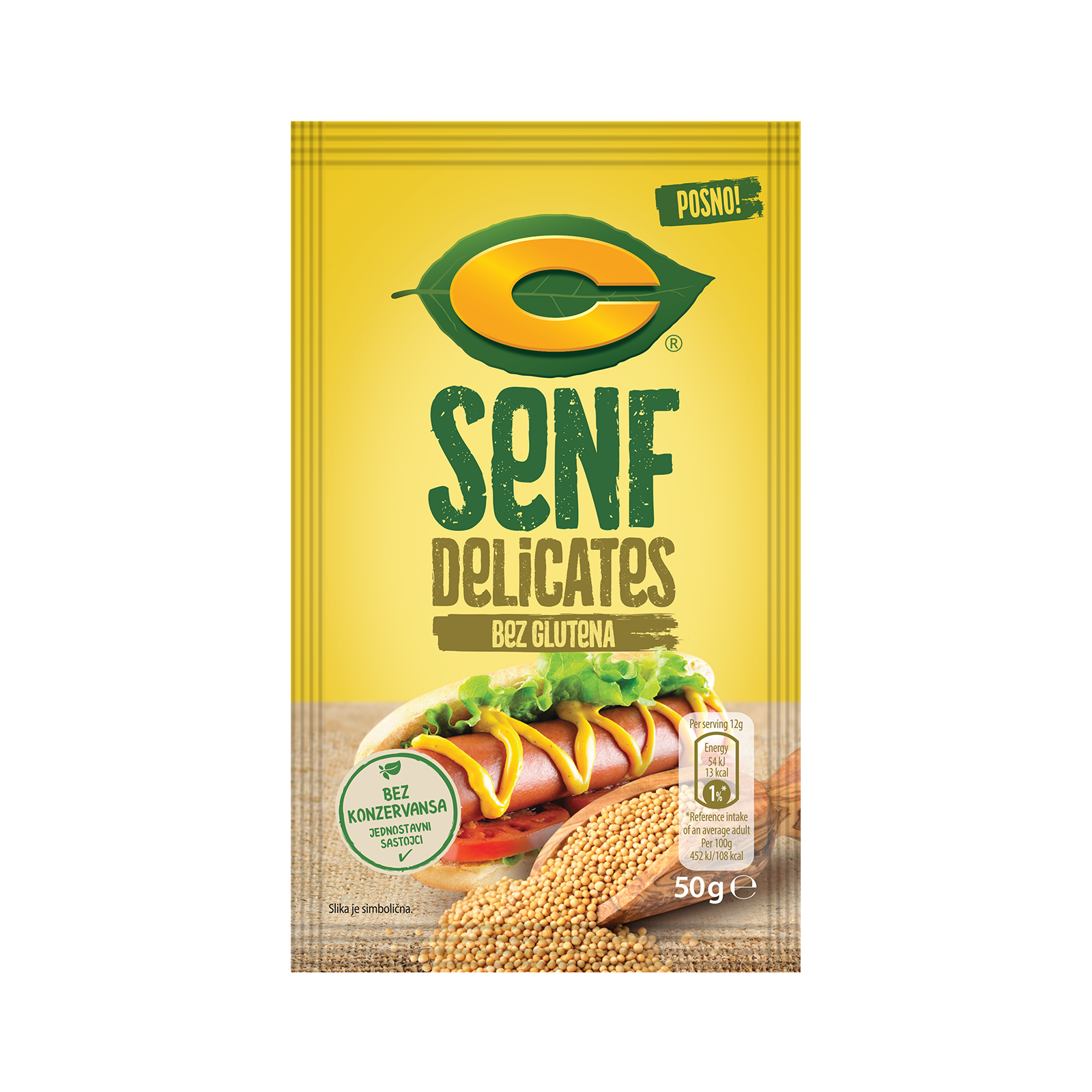 Mustard ( C Senf ) | Senf C delikates 50g | Maxi