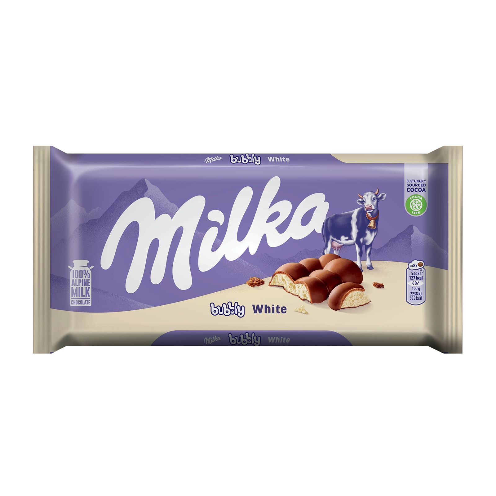 Milka | Cokolada Milka Bubbly white 95g | Maxi