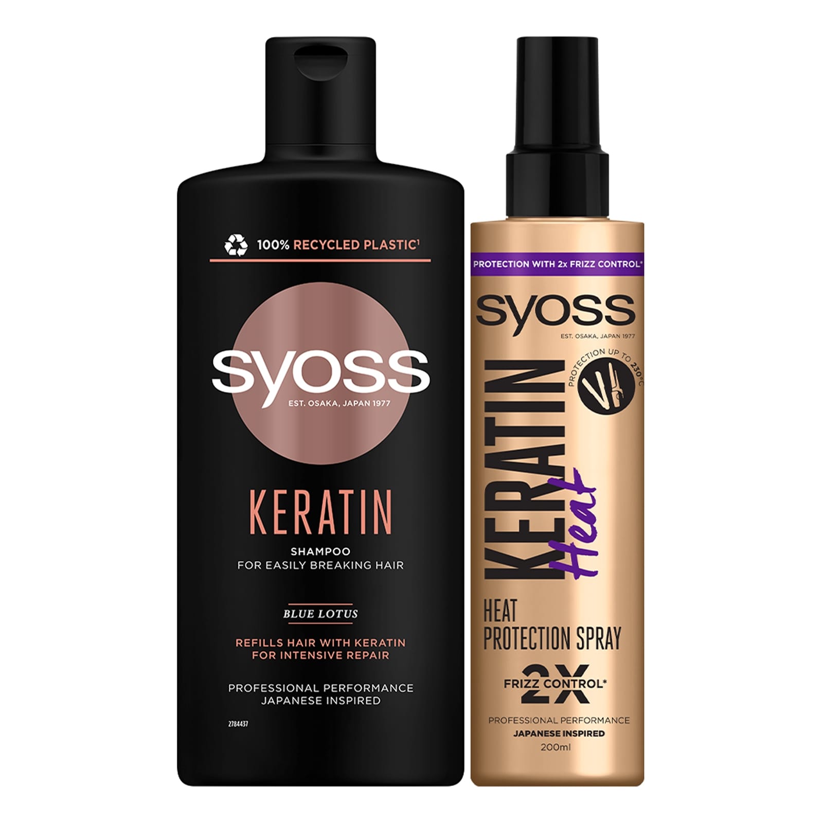 Syoss | Sampon Syoss Keratin 440ml+Heat 200ml | Maxi