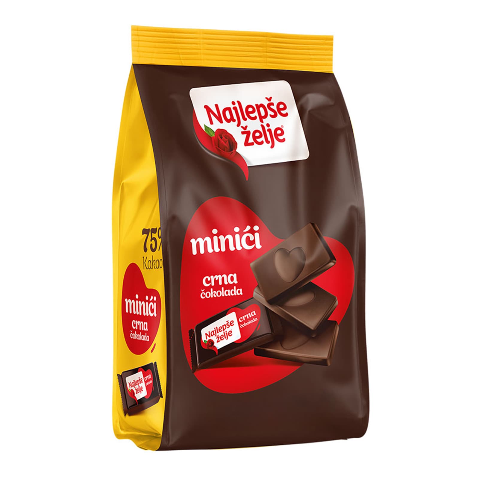 Najlepse zelje | Cokolada crna mini 75% kakao NZ | Maxi