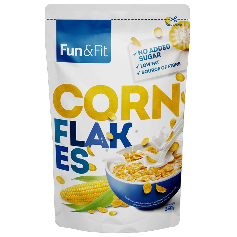 Fun&Fit | Corn Flakes Fun&Fit 250g | Maxi