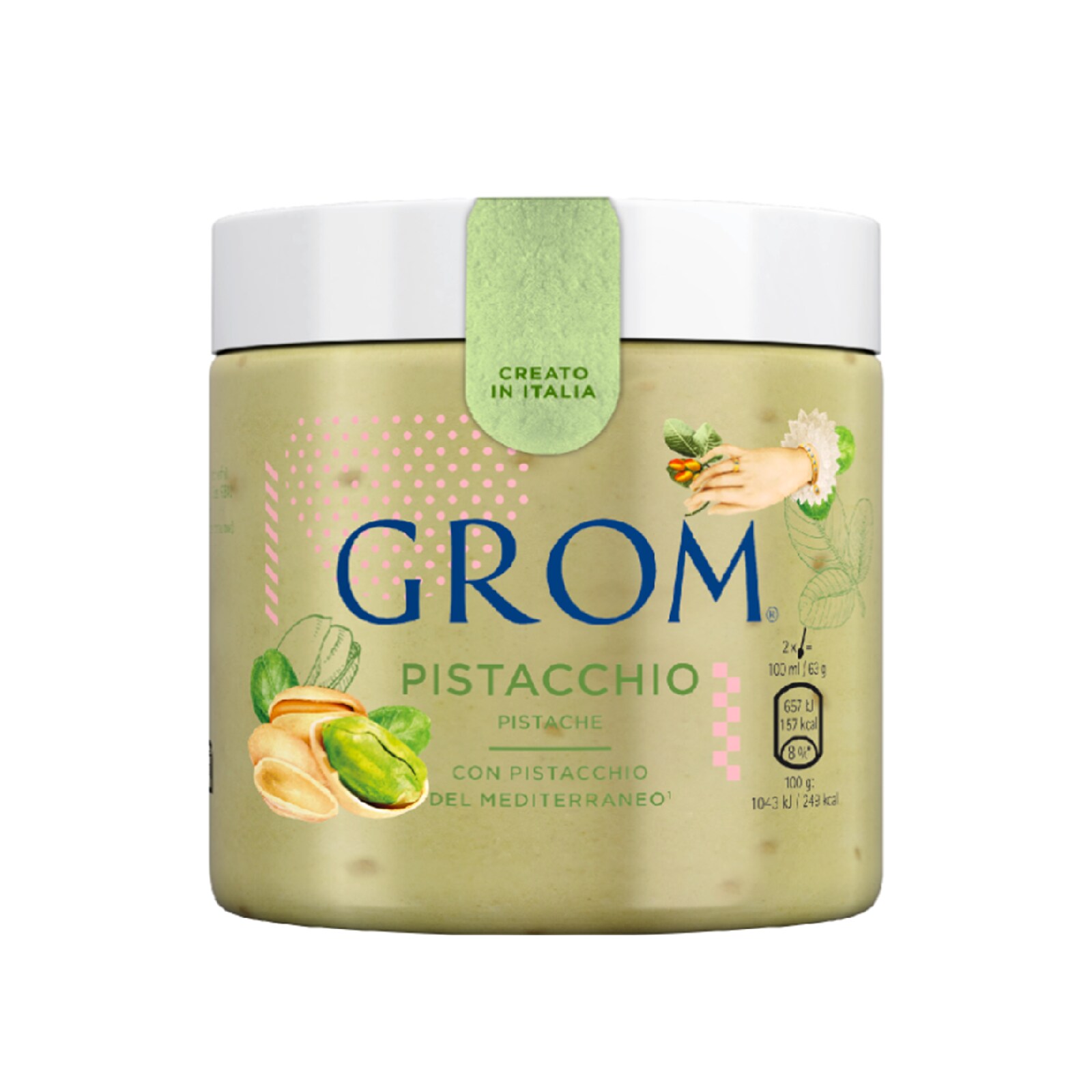 Grom | Sladoled Grom pistac 460ml | Maxi