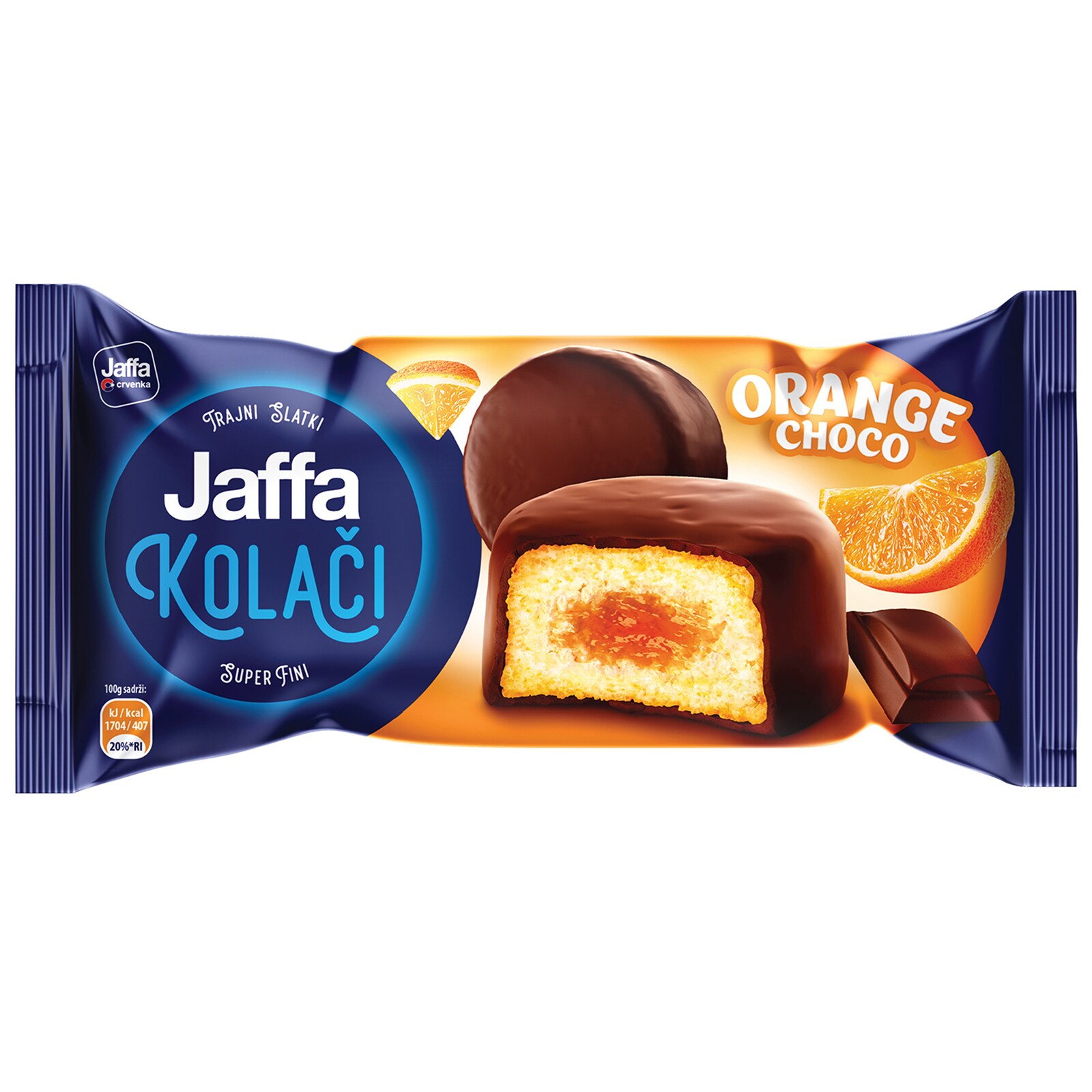 Jaffa | Jaffa kolaci orange choco 77g | Maxi