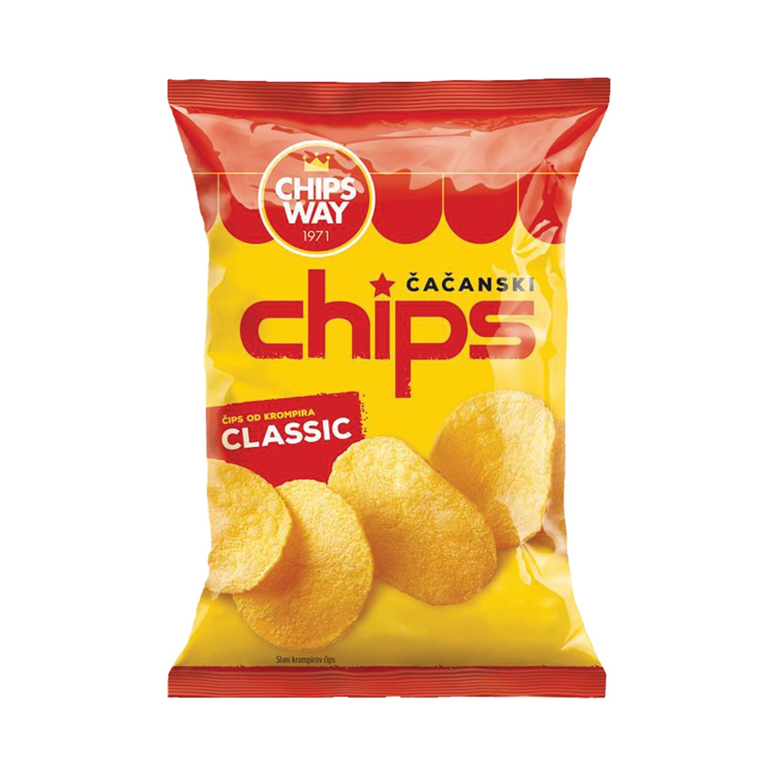 Cacanski | Cips classic Chips Way 90g | Maxi