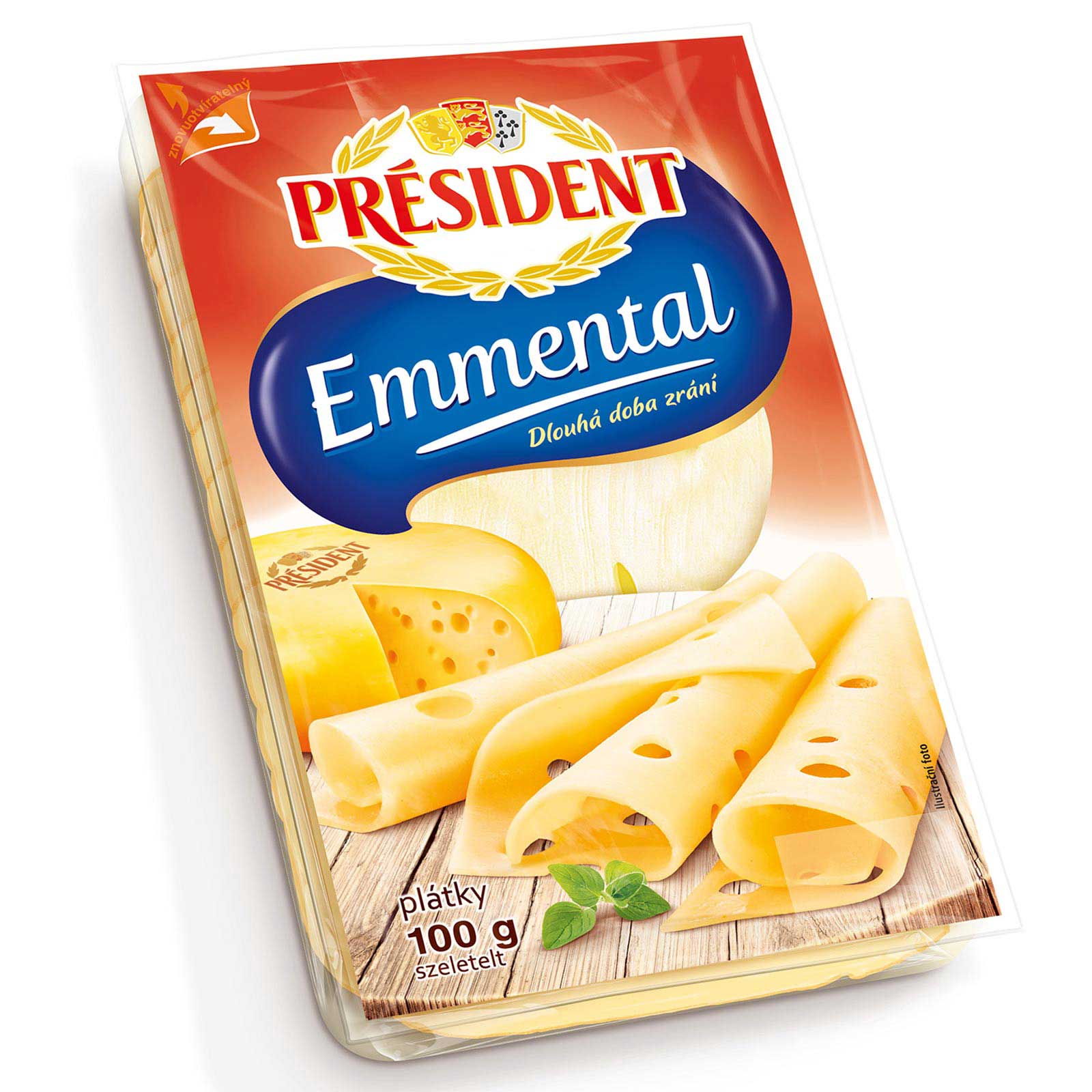 President | Sir Emmental slajs President 100g | Maxi