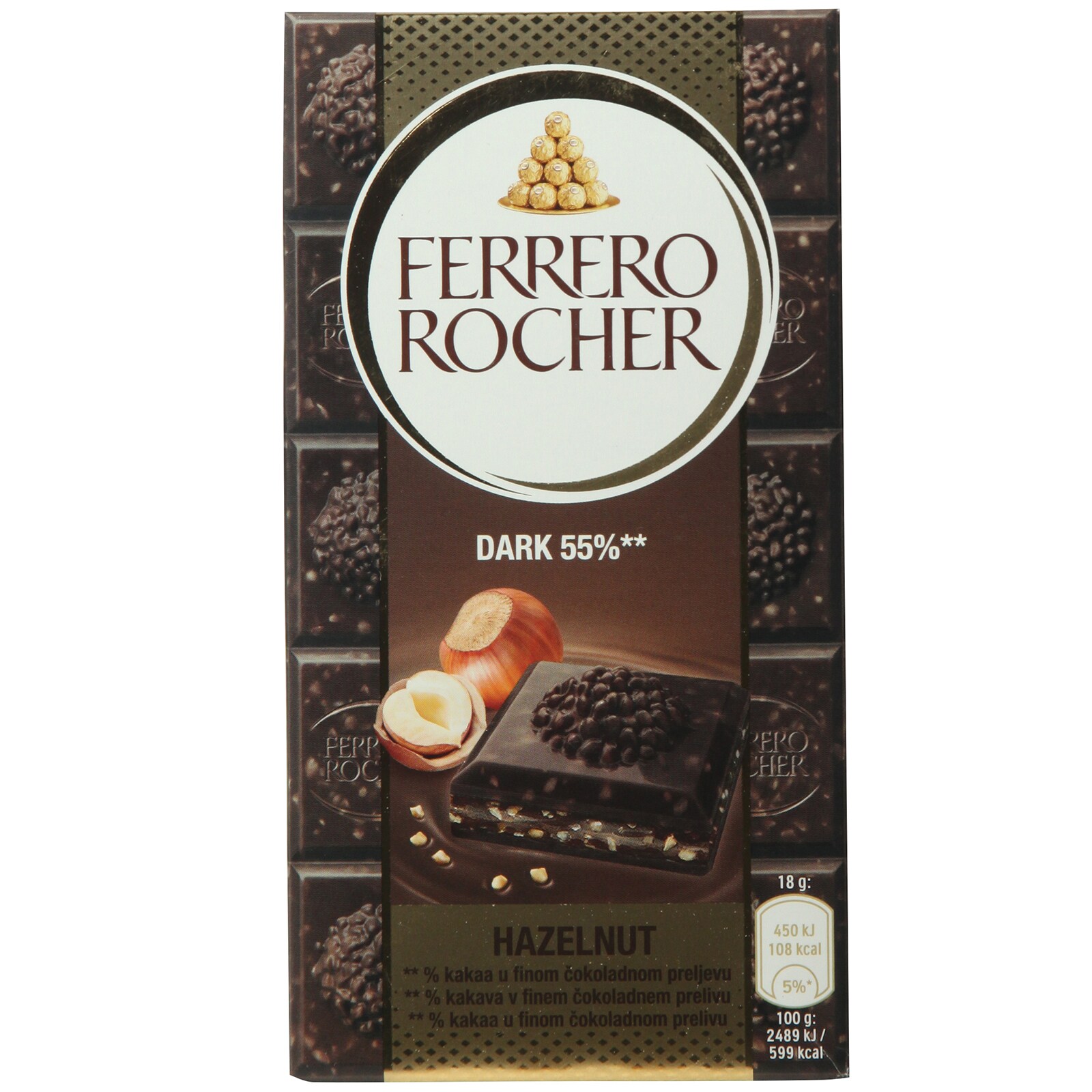 Ferrero | Cokolada Ferrero Rocher dark 90g | Maxi