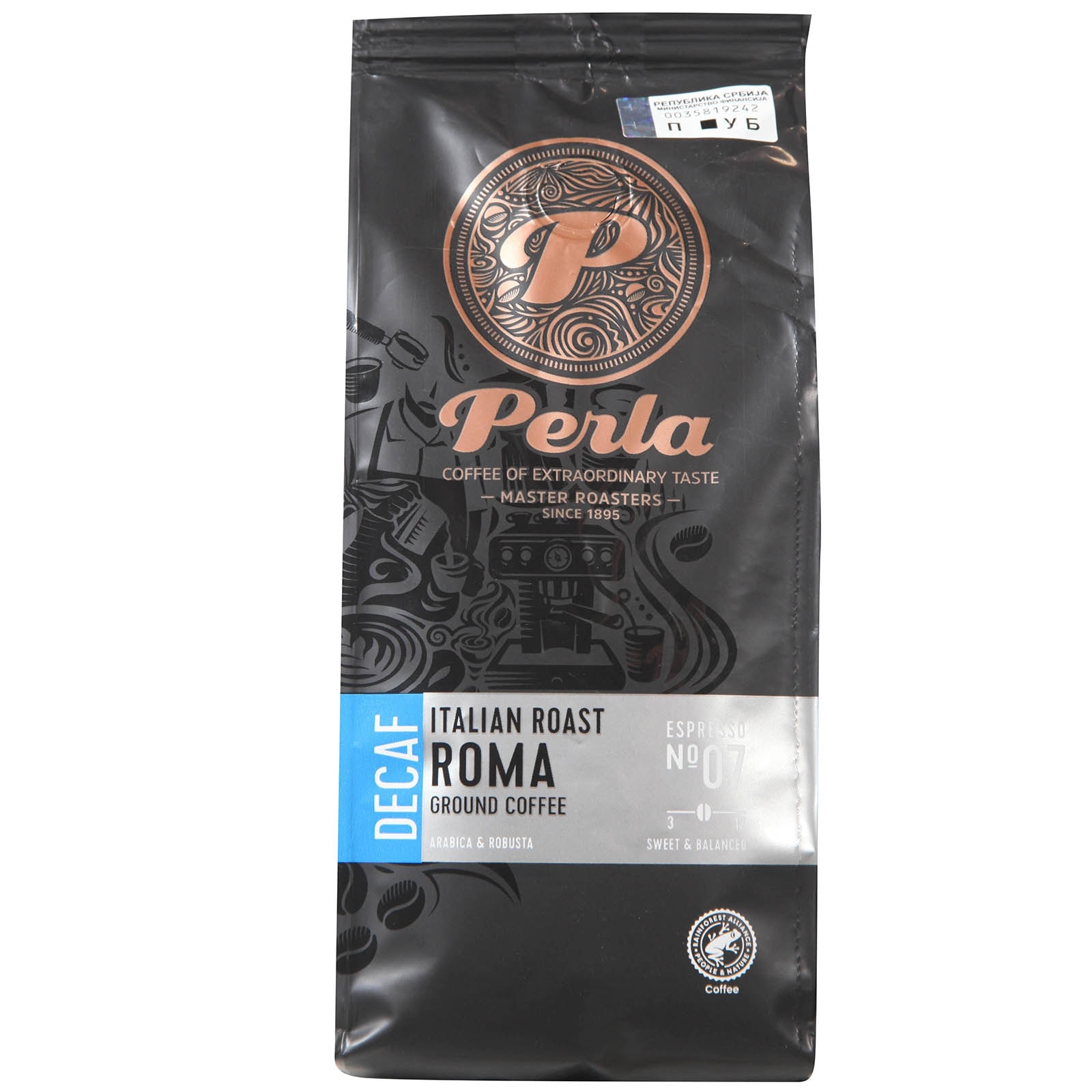 Perla | Kafa Roma Decaf Perla 250g | Maxi