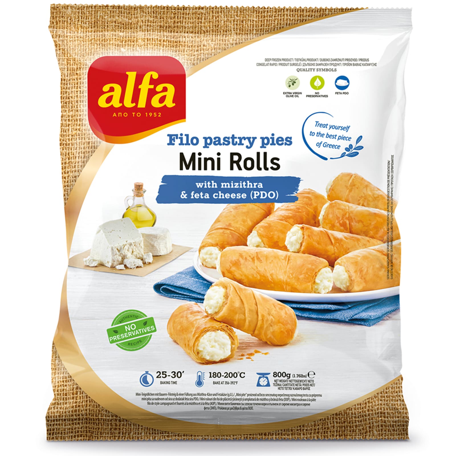 Alfa | Smrz.mini rolls sa feta sirom Alfa 800g | Maxi