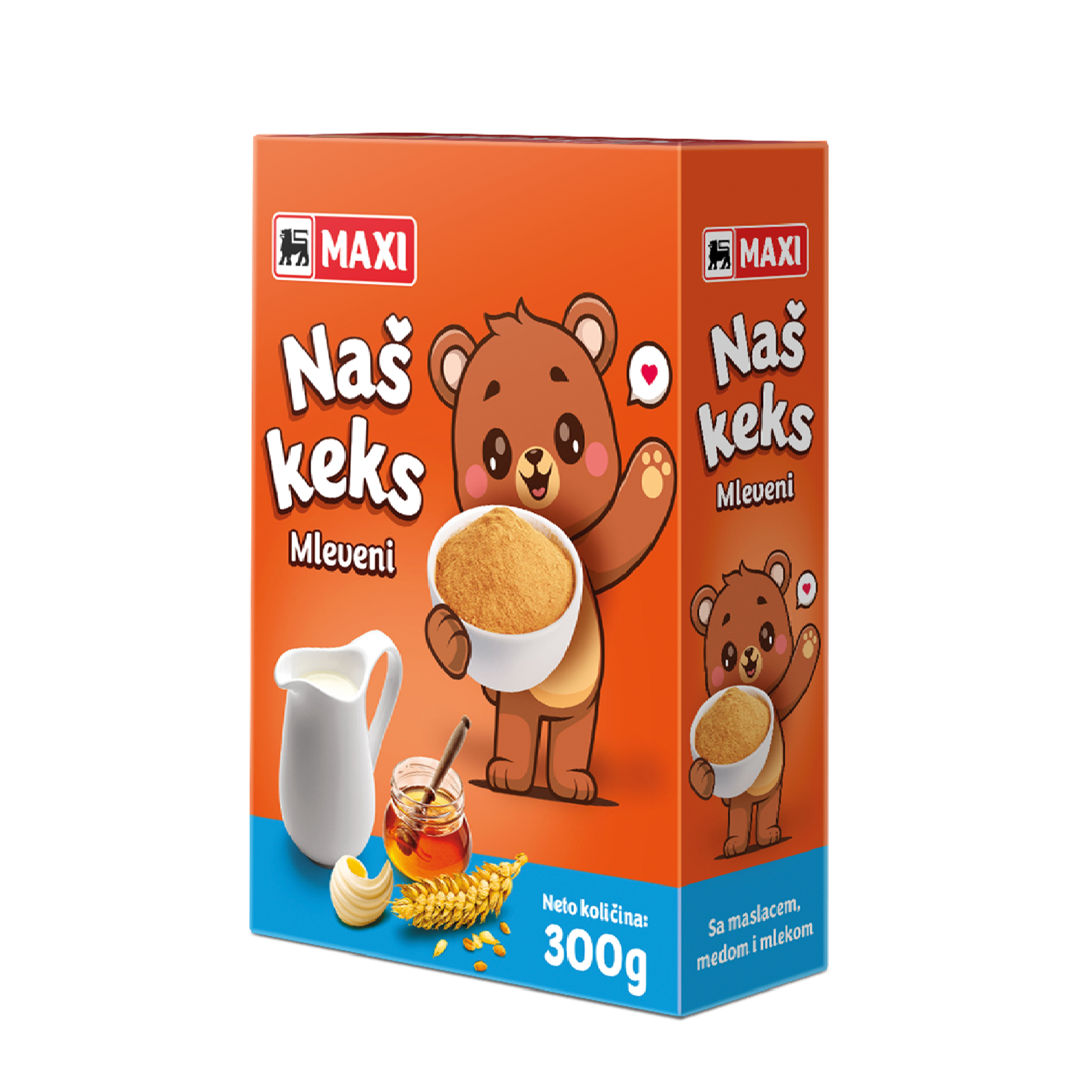 Maxi | Nas Keks Maxi mleveni 300g | Maxi