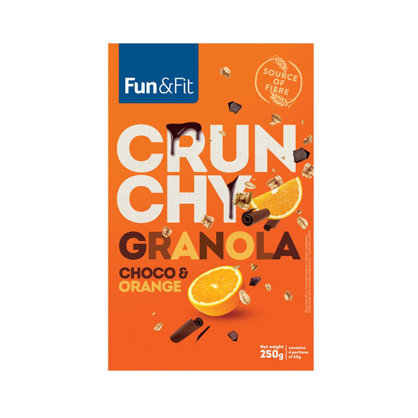 Fun&Fit | Granola crunchy choco narandza 250g | Maxi