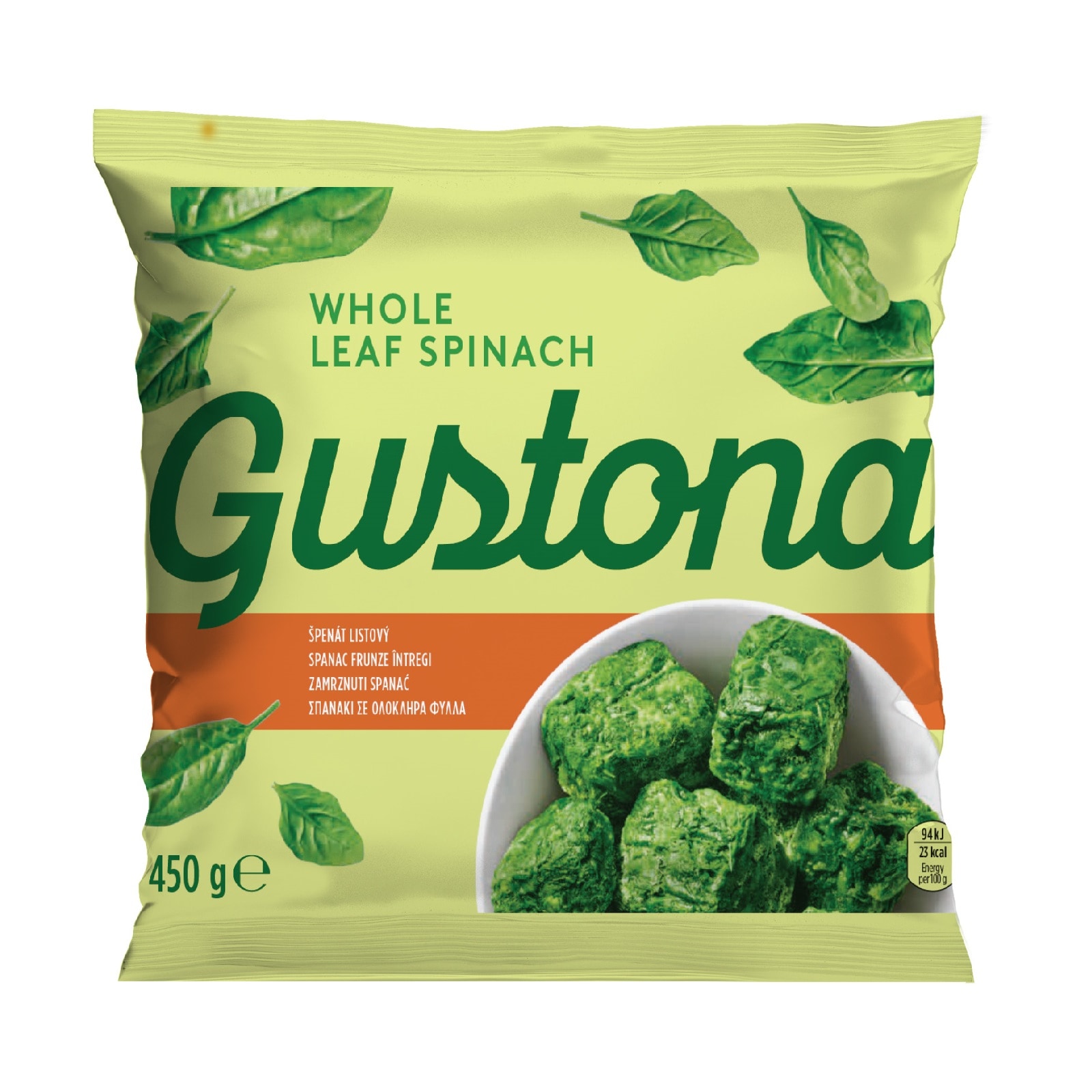 Gustona | Smrz. Spanac listovi Gustona 450g | Maxi