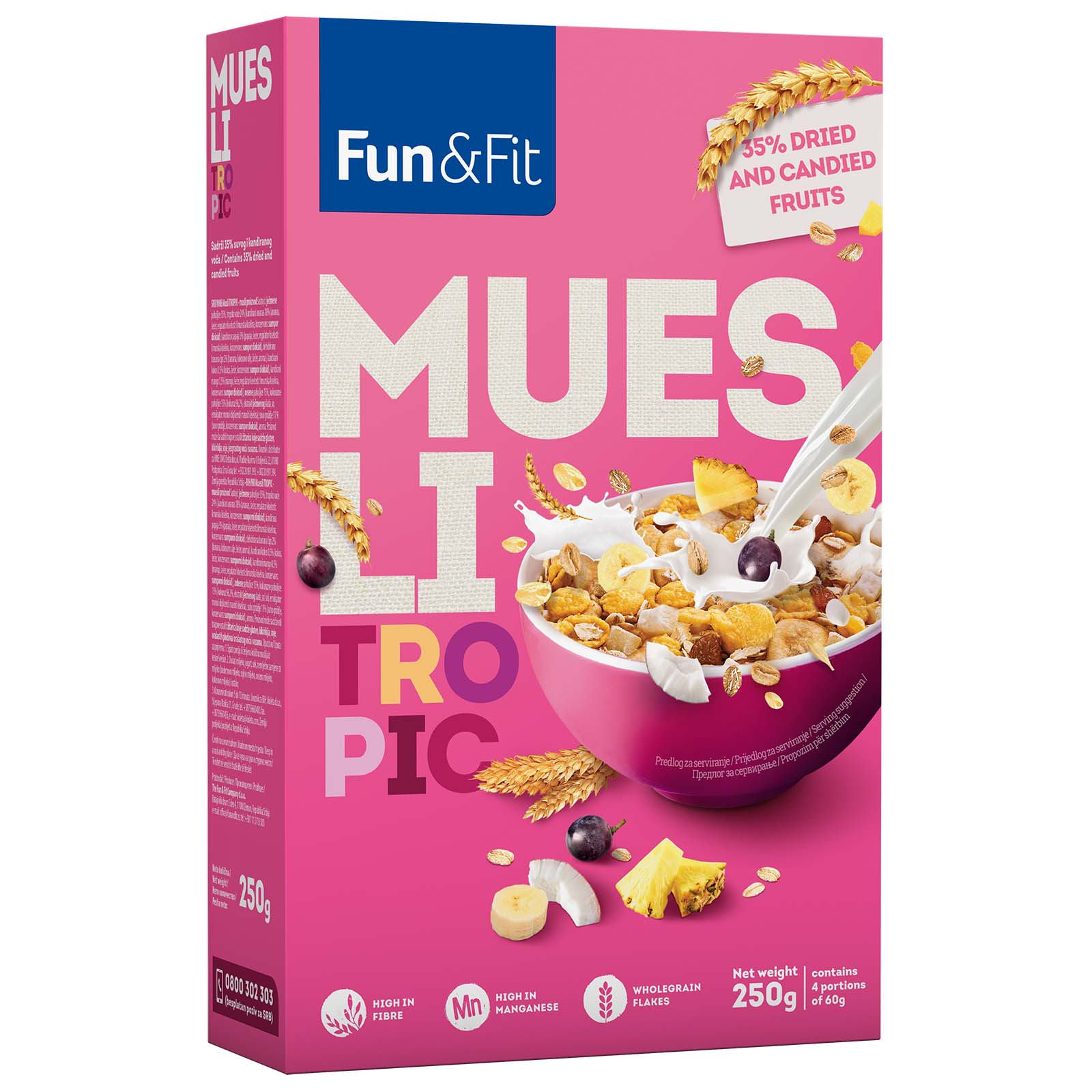Fun&Fit | Musli Tropic Fun&Fit 250g | Maxi
