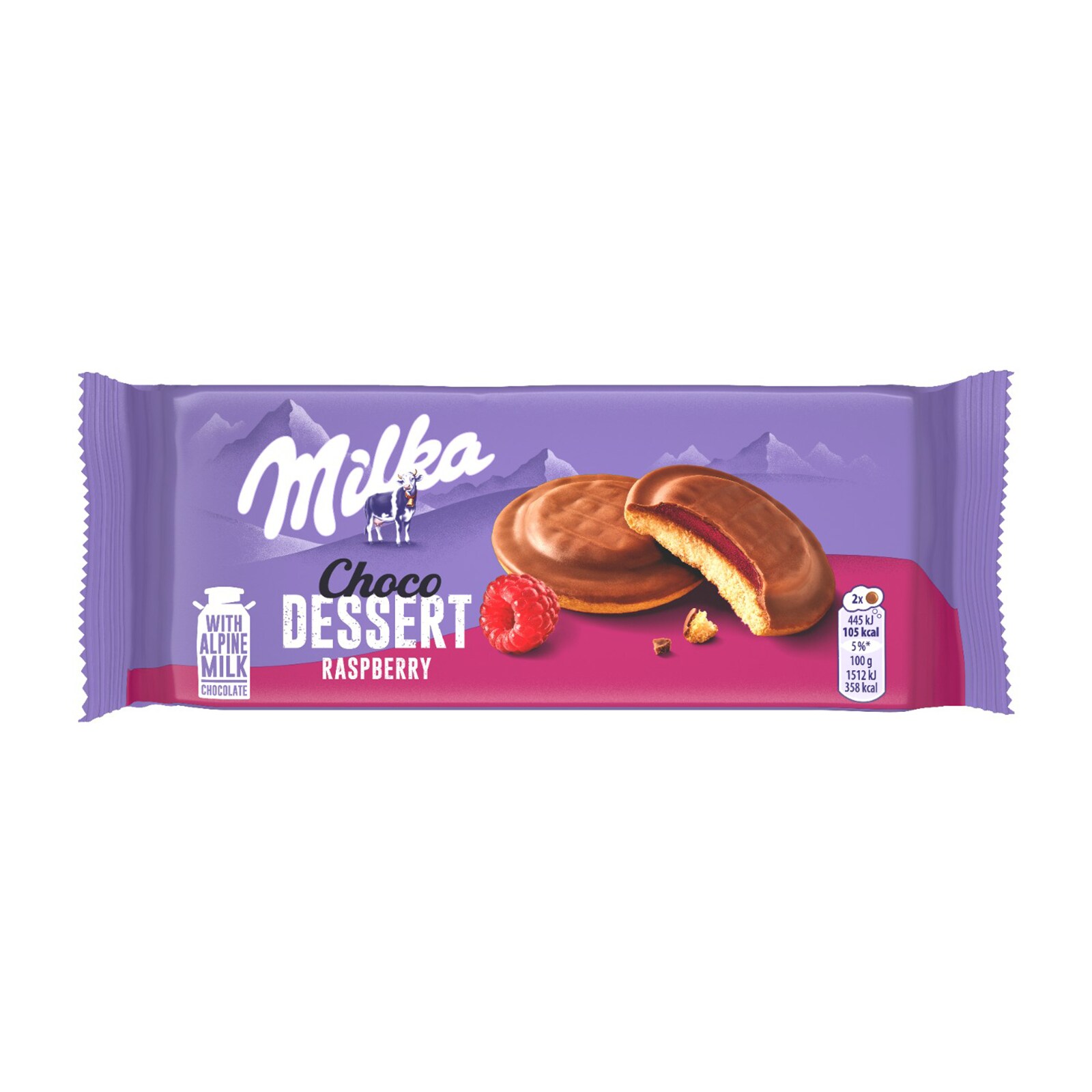 Milka | Biskvit Milka choco dessert malina 147g | Maxi