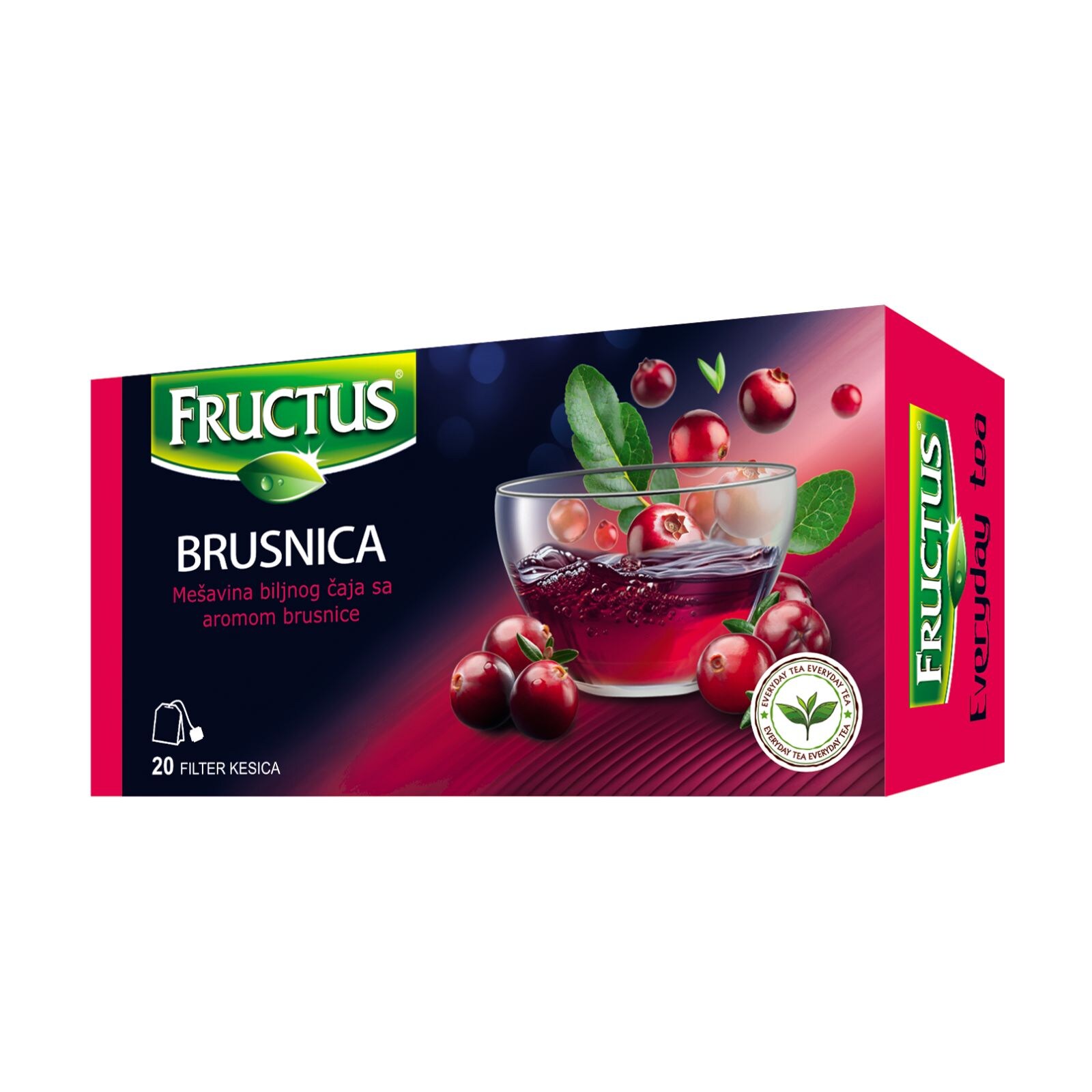 Fructus | Caj brusnica Fructus FV20x2g 40g | Maxi