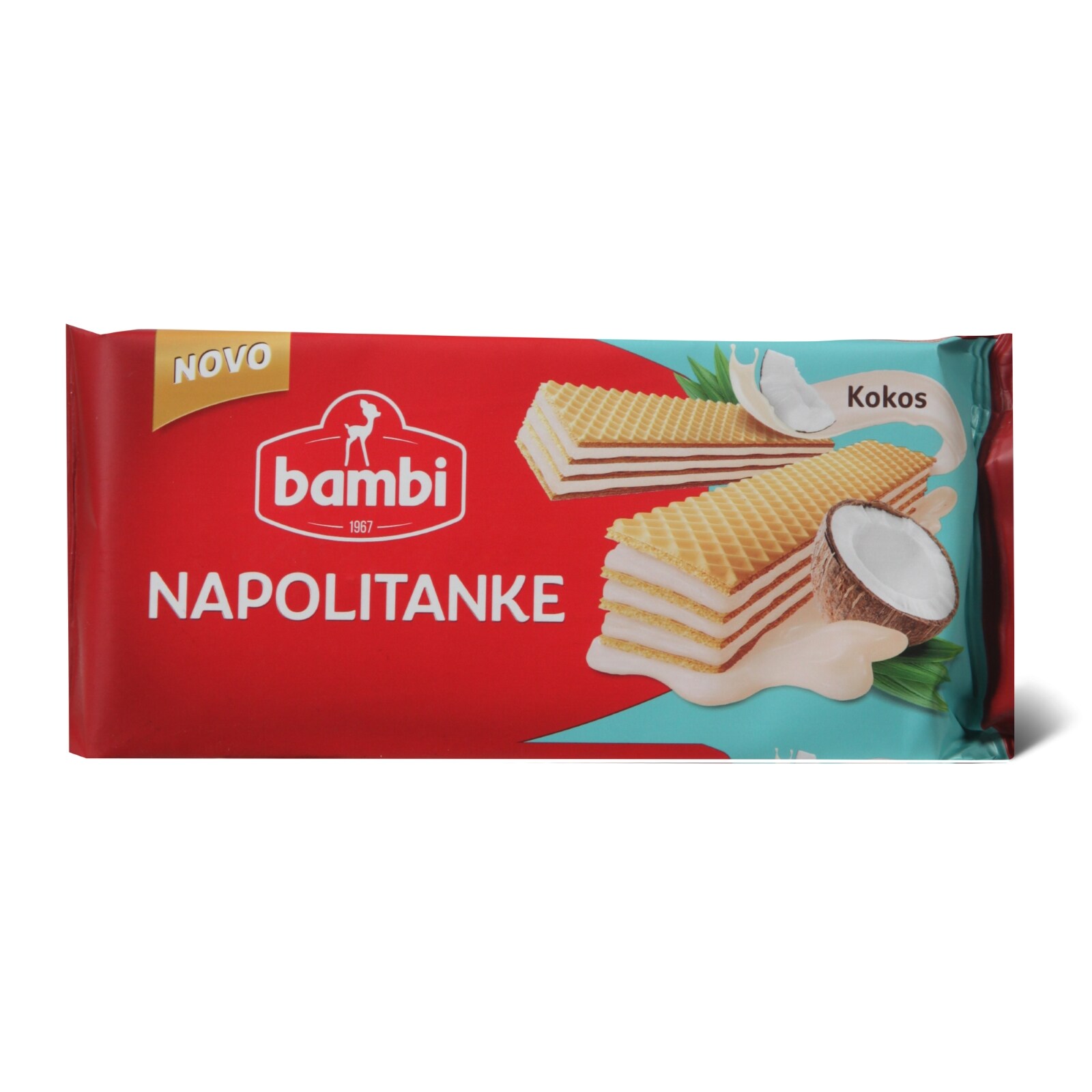Bambi | Napolitanke kokos Bambi 185g | Maxi