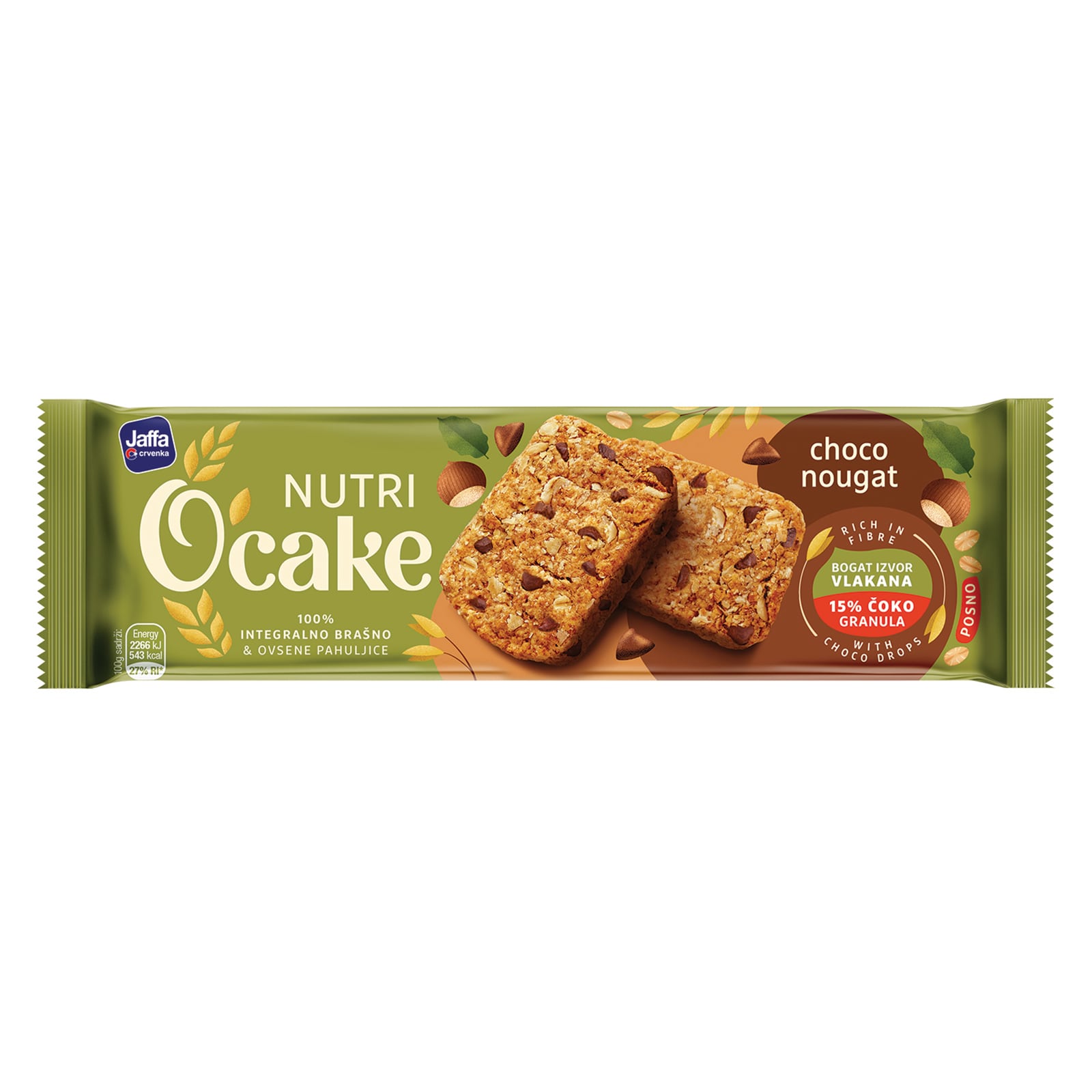 O`Cake | Keks integralni choco nugat O'cake115g | Maxi