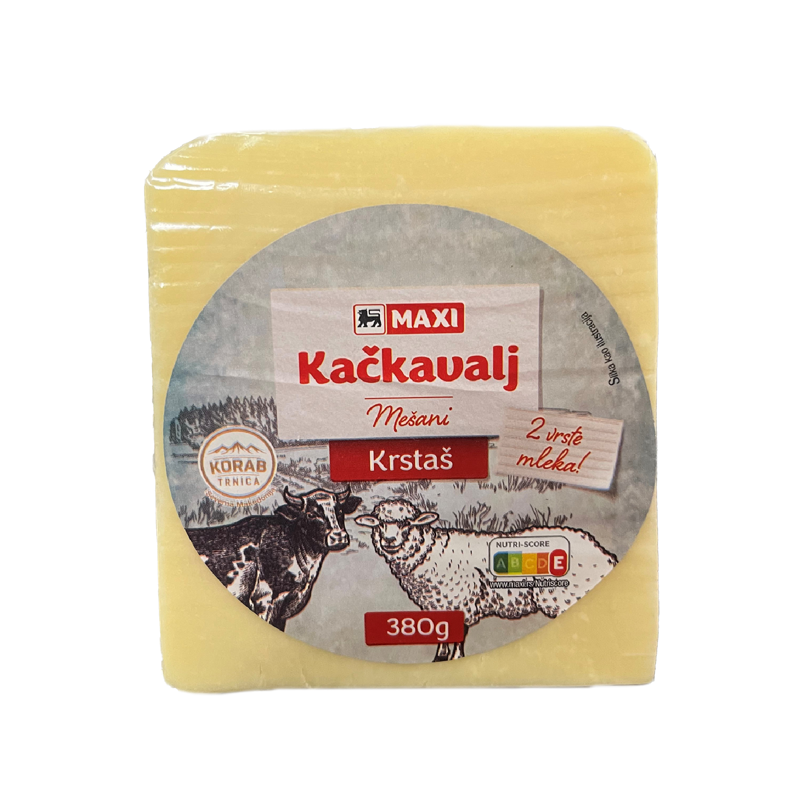 Maxi | Mesani kackavalj Krstas Maxi 380g | Maxi