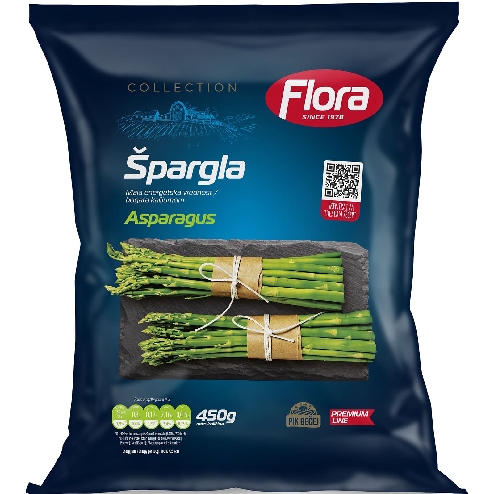 Flora | Smrznuta spargla Flora 450g | Maxi