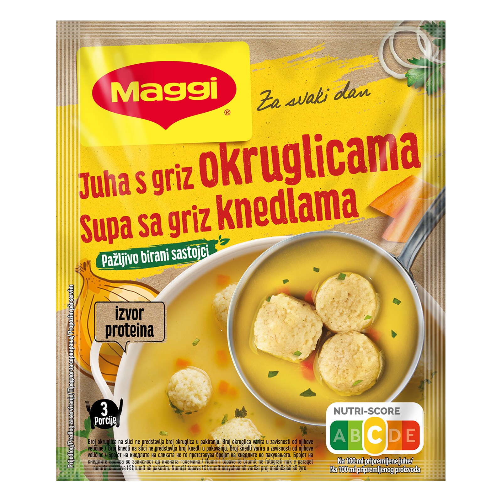 Maggi Soups & Bouillons | Supa griz knedle Maggi 47g | Maxi