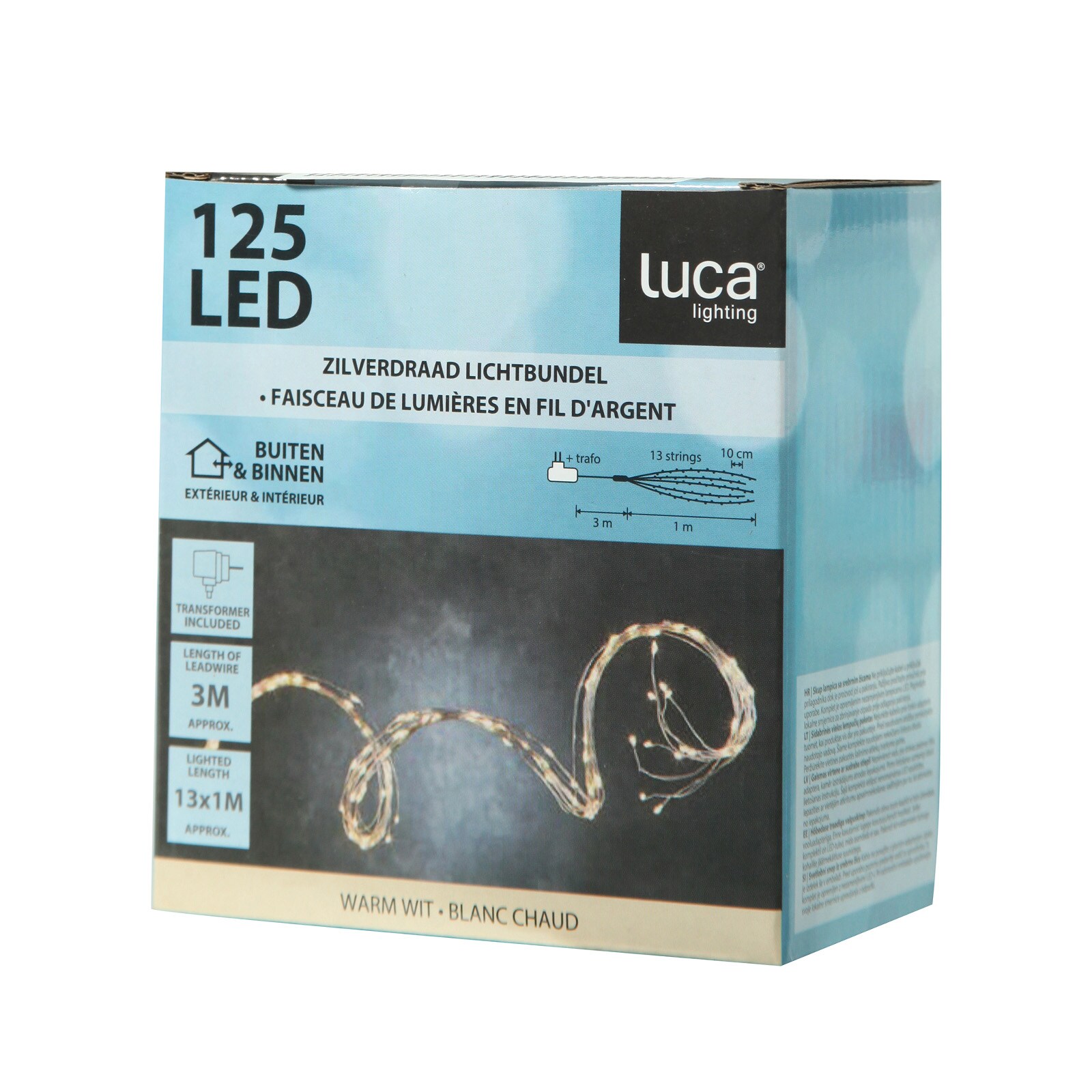 EDELMAN BV | NG srebrne zicice 125LED 372268 | Maxi