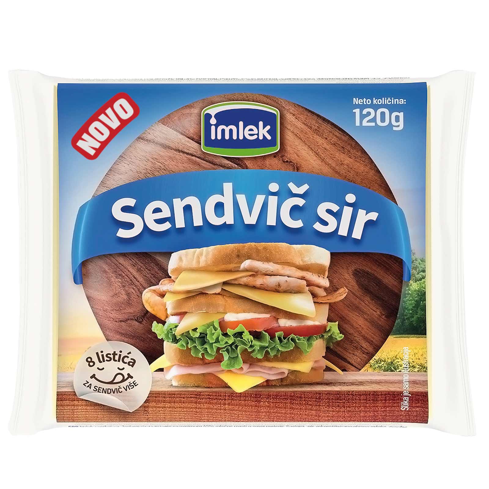 Imlek | Sir topljeni sendvic listici Imlek 120g | Maxi