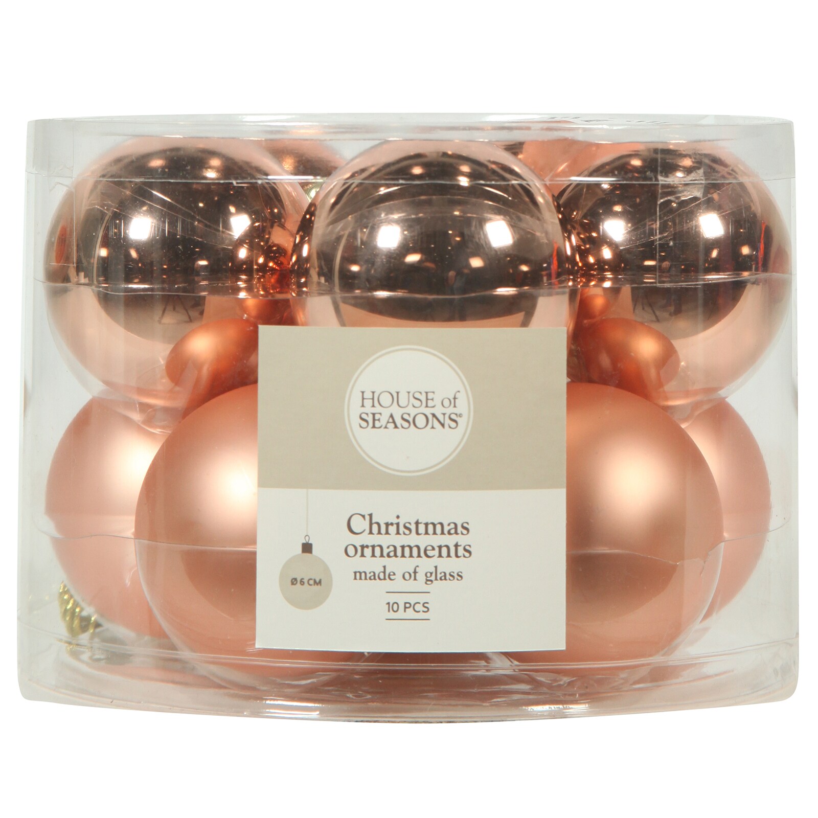 EDELMAN BV | NG stak.kugle peach set10 6cm 1162322 | Maxi