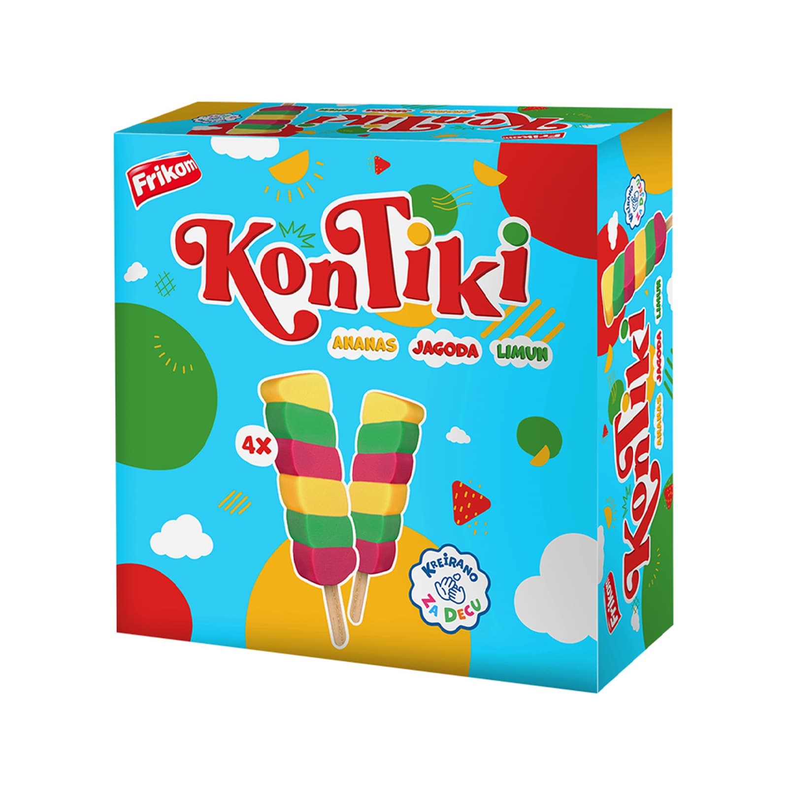 FRIKOM DOO FRIKOM DOO | Sladoled Kontiki jagoda multipack 280ml | Maxi